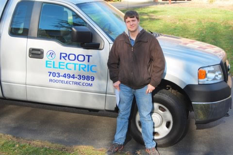 Our Team Is At Work - Electrician