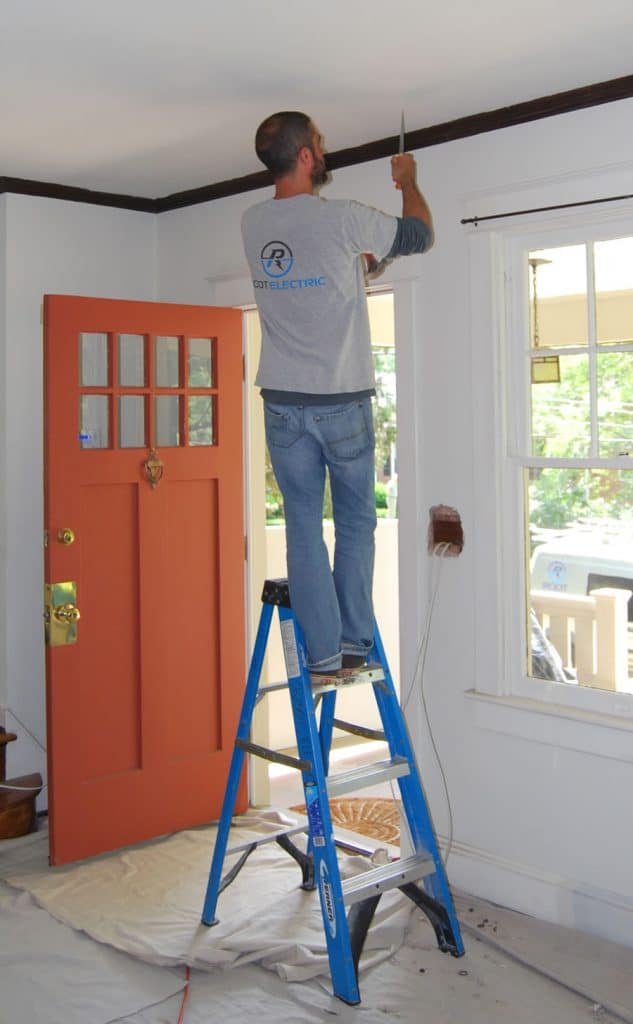 Our Team Is At Work - Electrician